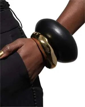 Alexis Bittar Puffy Bangle Bracelet - Black