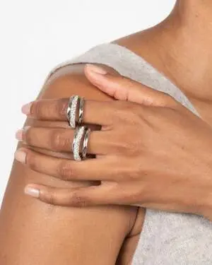 Alexis Bittar Solanales Crystal Orbiting Ring - Silver