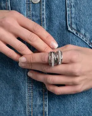 Alexis Bittar Solanales Crystal Orbiting Ring - Silver