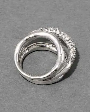 Alexis Bittar Solanales Crystal Orbiting Ring - Silver