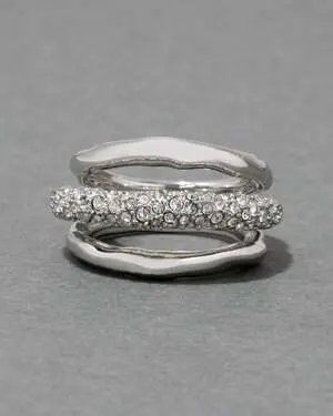 Alexis Bittar Solanales Crystal Orbiting Ring - Silver