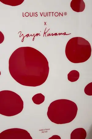 LOUIS VUITTON Yayoi Kusama X Red & White Infinity Dots Shortboard
