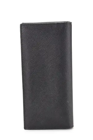 Prada Saffiano Long Wallet - Black