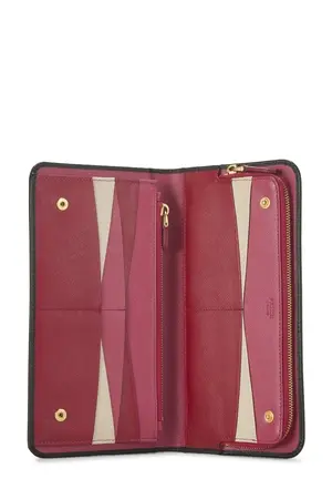 Prada Saffiano Long Wallet - Black