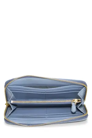 Prada Saffiano Zip Around Wallet