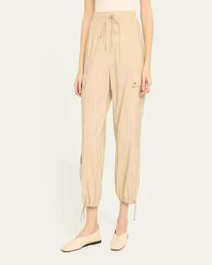 Cinq À Sept Nitsan Tie-cuff Cargo Pants - White