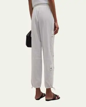 Cinq À Sept Nitsan Tie-cuff Cargo Pants - White