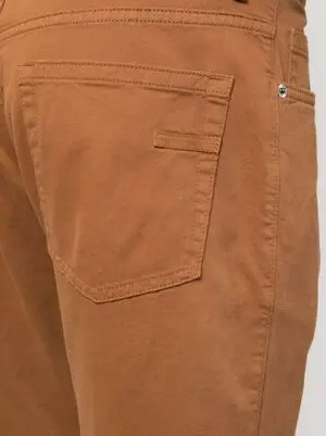 Zegna Mid-rise Straight-leg Trousers - Brown