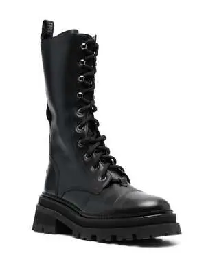 Zadig&Voltaire Ride Lace-up Knee-high Boots - Black