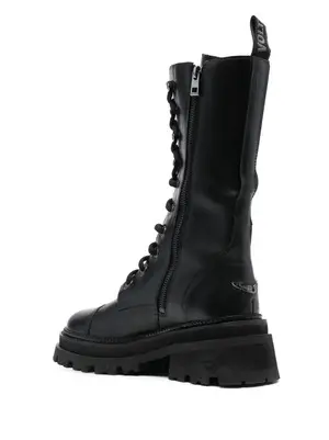 Zadig&Voltaire Ride Lace-up Knee-high Boots - Black
