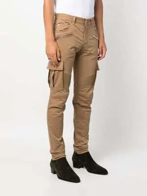 Balmain Zip-detail Skinny-leg Trousers