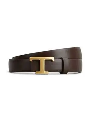 TOD'S T-timeless Leather Belt - Brown