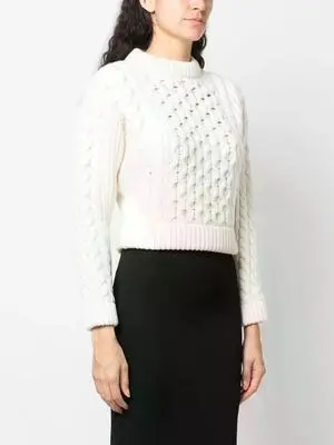 PATOU Merino Wool-blend Jumper - Neutrals