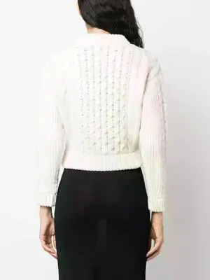 PATOU Merino Wool-blend Jumper - Neutrals