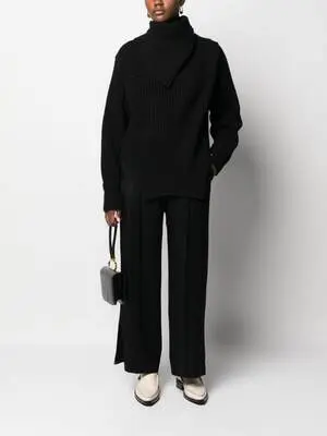 JIL SANDER Elasticated Waistband Wide-leg Trousers