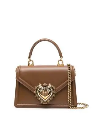 Dolce & Gabbana Small Devotion Tote - Brown