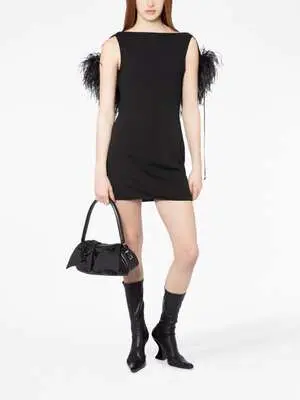 16Arlington Nerine Feather-detail Minidress