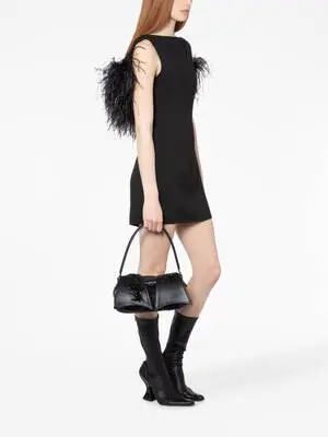 16Arlington Nerine Feather-detail Minidress