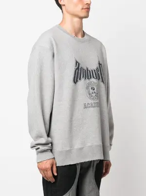 AMBUSH Academy Cotton Sweatshirt - Grey