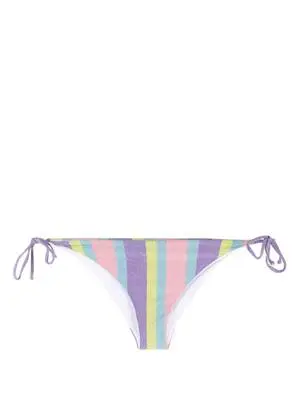 MC2 SAINT BARTH Stripe-print Bikini Bottom - Pink