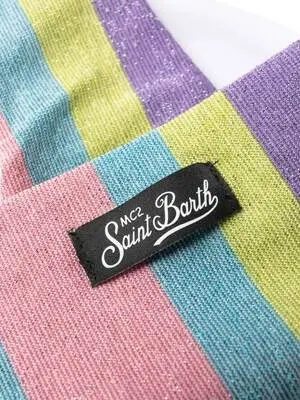 MC2 SAINT BARTH Stripe-print Bikini Bottom - Pink