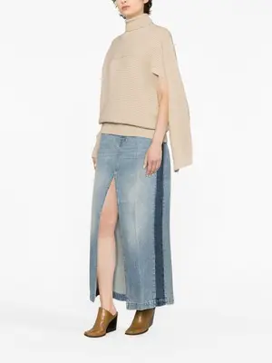 Stella McCartney Regenerated Cashmere Cape Jumper