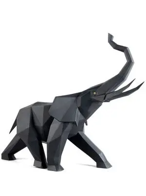 LLADRO Elephant Sculpture - Black