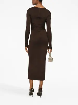 Dolce & Gabbana Wraparound Midi Dress