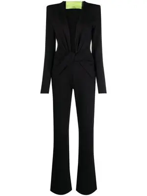Gauge81 Ruched Jumpsuit - Black