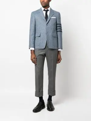 Thom Browne Stripe-detail Single-breasted Blazer
