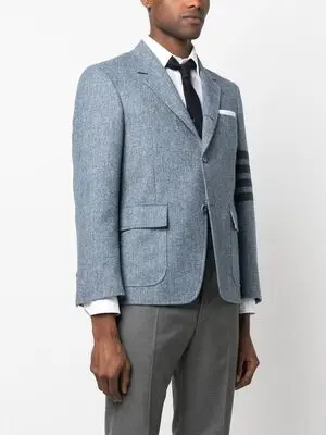Thom Browne Stripe-detail Single-breasted Blazer
