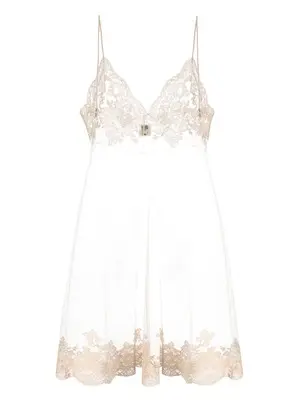 Carine Gilson Calais-caudry Lace Slip Dress