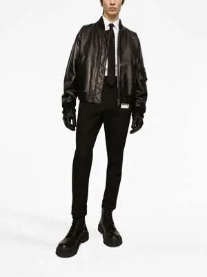 Dolce & Gabbana Pressed-crease Cropped Trousers