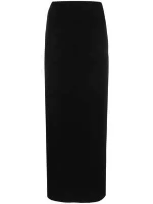 Norma Kamali Side-slit Midi Skirt