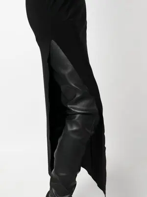 Norma Kamali Side-slit Midi Skirt