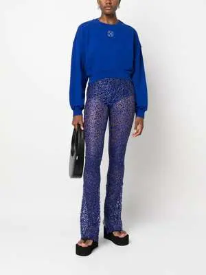 Coperni Corded-lace Flared Trousers