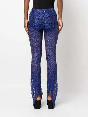 Coperni Corded-lace Flared Trousers