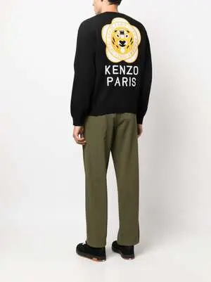Kenzo Boke Flower-embroidery V-neck Cardigan
