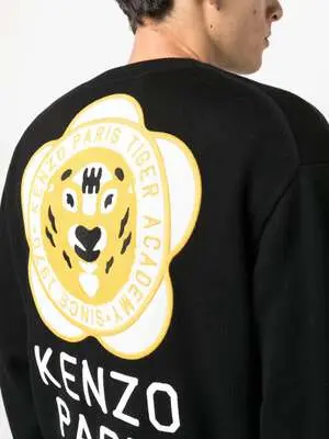 Kenzo Boke Flower-embroidery V-neck Cardigan