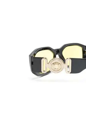 Versace Medusa Biggie Rectangle Sunglasses
