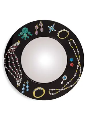FORNASETTI Gioielli Gemstone-embellished Mirror - Black