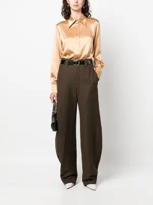 Dolce & Gabbana Satin Silk Shirt - Neutrals