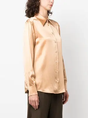 Dolce & Gabbana Satin Silk Shirt - Neutrals