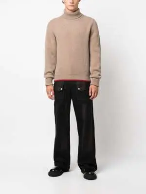 FAY Roll-neck Ribbed Jumper