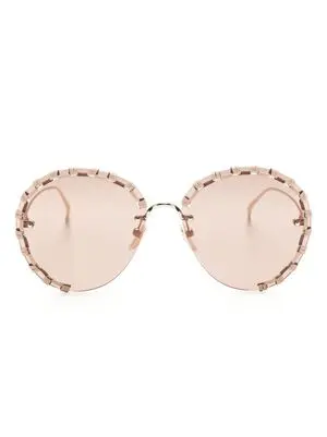 Chloé Idora Round-frame Sunglasses - Gold