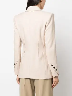 Patrizia Pepe Single-breasted Canvas Blazer
