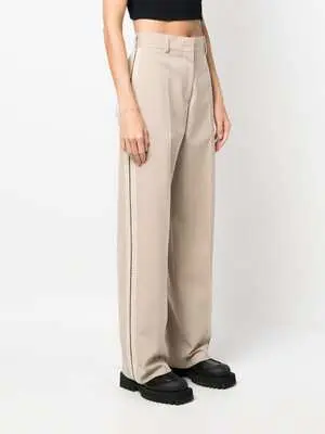 Palm Angels Crochet-stripe Cotton Trousers