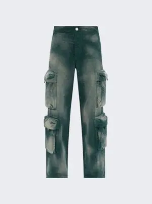 Amiri Jacquard Utility Pants - Green