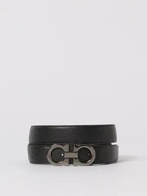 FERRAGAMO Leather Belt - Black
