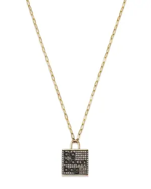 Bloomingdale'S Champagne Diamond Pendant Necklace - Brown/gold
